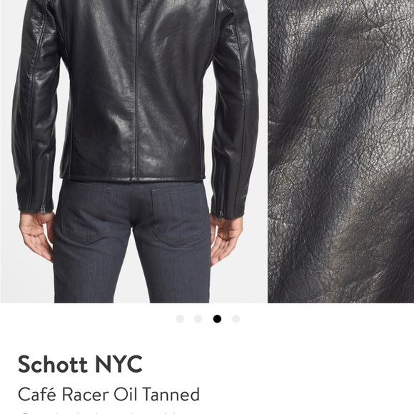 Schott NYC | Jackets & Coats | Schott Ny Leather Jacket Cafe Racer ...